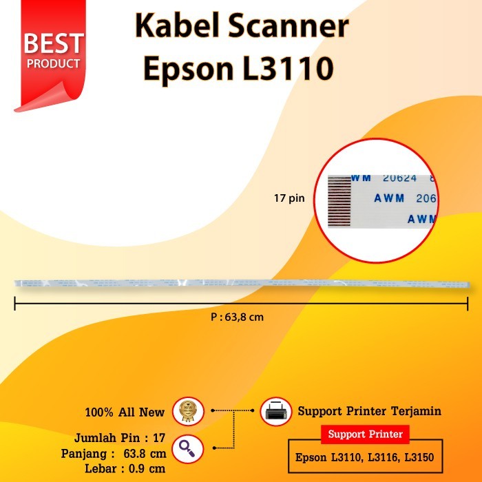 Cable Flexible Scanner Epson L3110 L3150 Light Cable Scanner 3110 ...