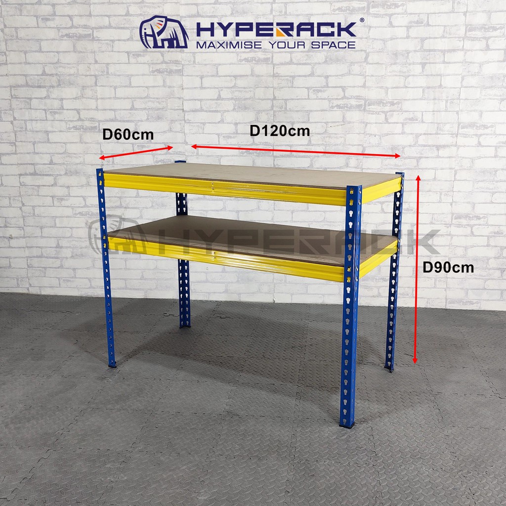 TIGERACK [Ready Stock] Boltless Rack Work Bench Storage Rack Packaging ...