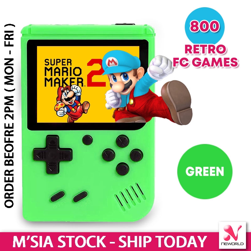 𝟴𝟬𝟬 𝗚𝗔𝗠𝗘𝗦 》 Classic Handheld TV Video Game Portable Retro Gameboy Super ...