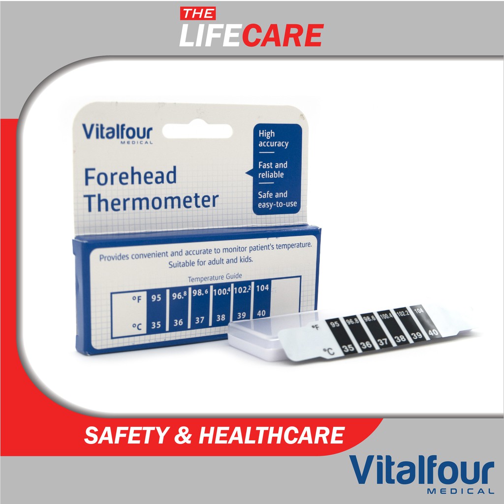 VitalFour Forehead Thermometer Strip C/W Casing | Shopee Malaysia
