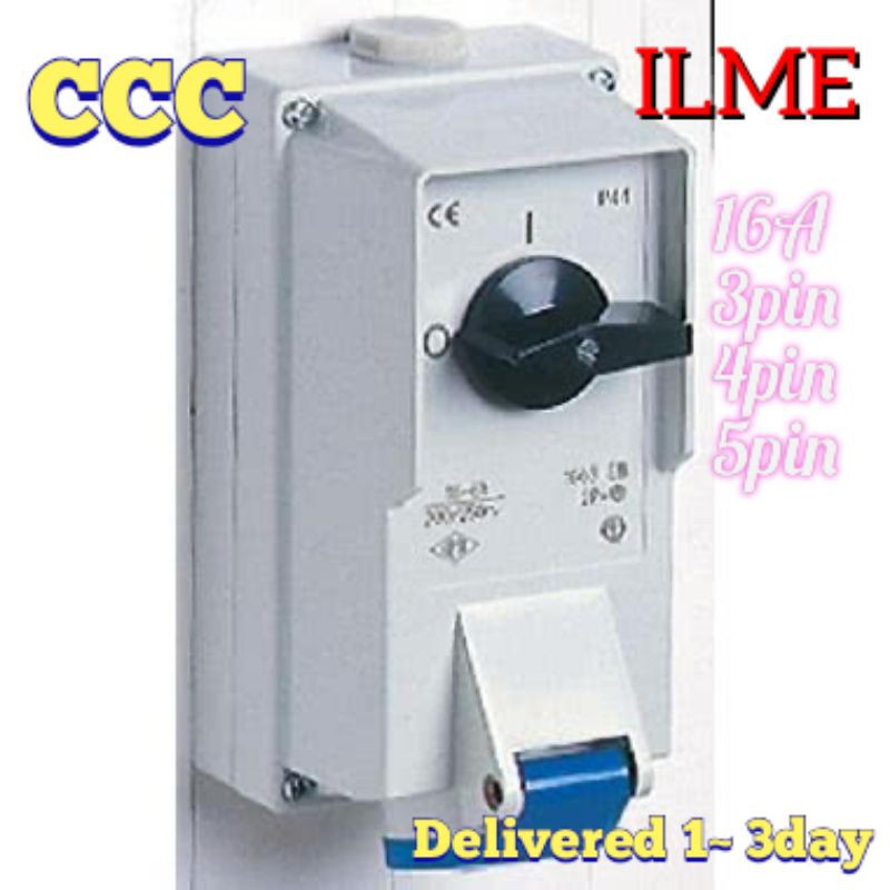 ILME PK1663/4/5EB IP44 Switch Socket (Italy) | Shopee Malaysia