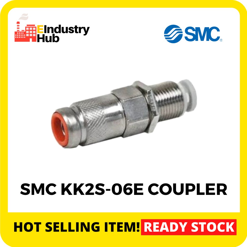 SMC KK2S-06E Copper Alloy Coupler Pneumatic Air Compressor Hose Quick ...