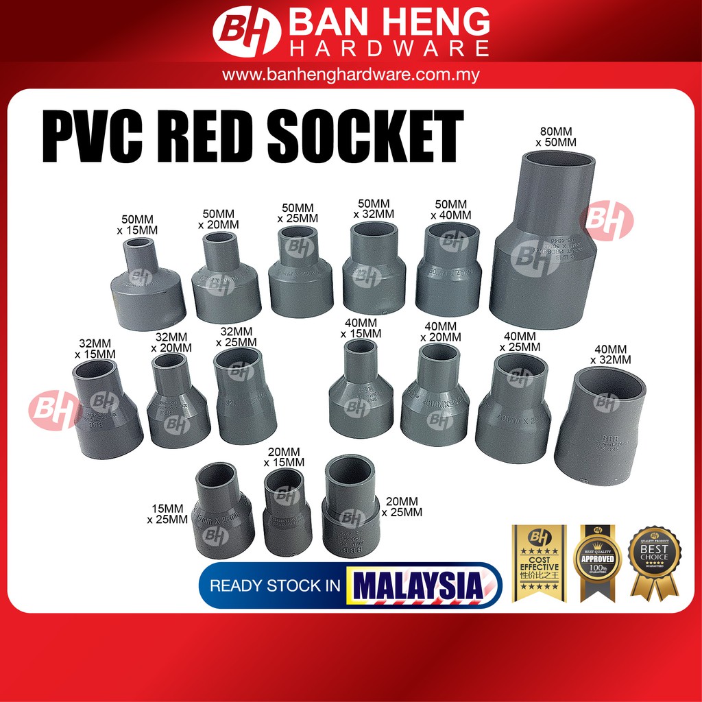 PVC Fittng Reducing Socket/ PVC Reducer Socket | Shopee Malaysia
