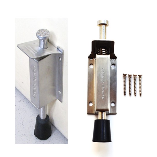 Stainless Steel Step Door Holder Spring Loaded Door Stopper Foot ...