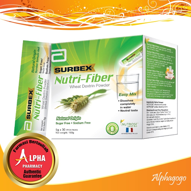 Surbex Nutri-Fiber (5g X 30 Sachets) 小麦糊精 | Shopee Malaysia