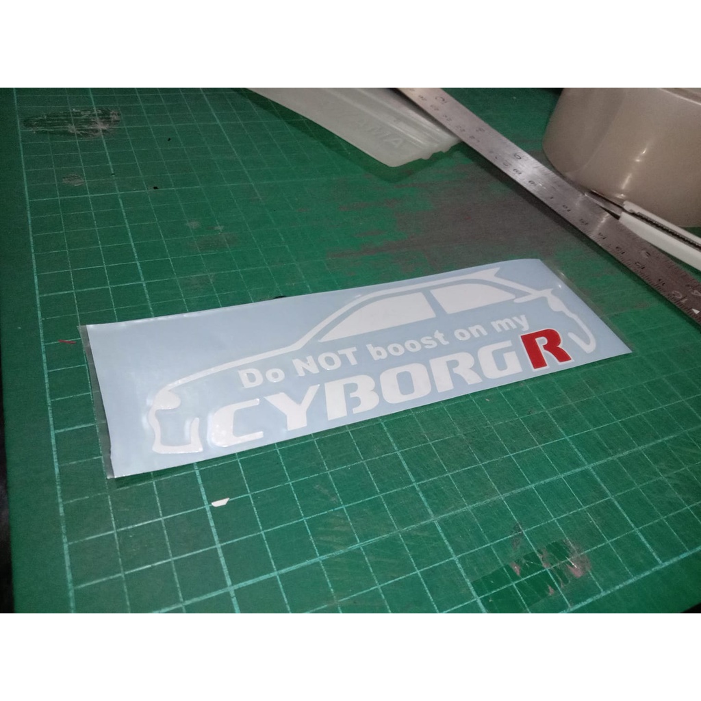 Sticker CYBORG R (Tampal Cermin Belakang) | Shopee Malaysia