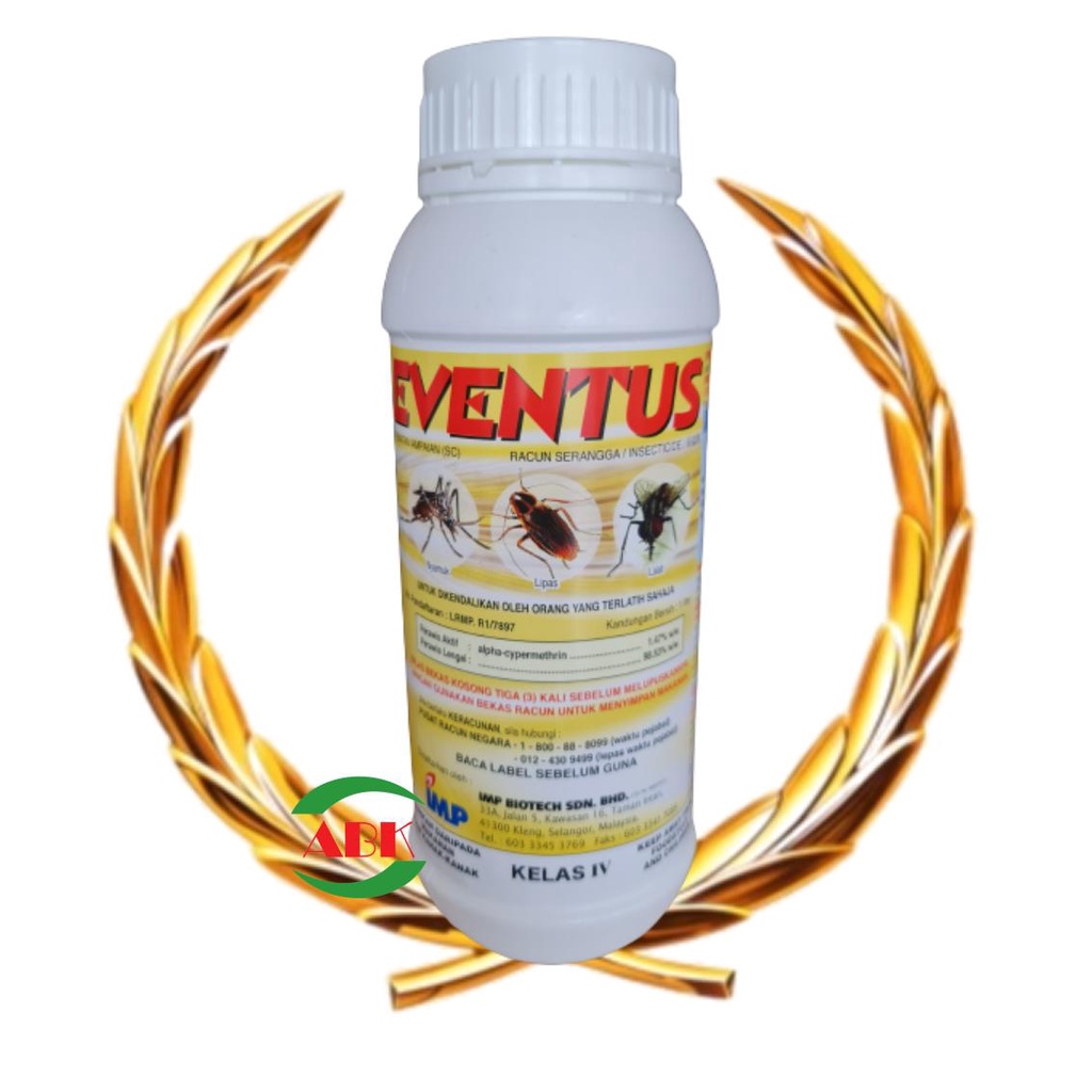 [OFFICIAL SELLER] EVENTUS 1LITER INSECTICIDE RACUN SERANGGA for KUTU ...