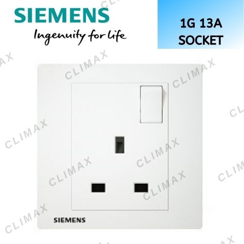 SIEMENS DELTA RELFA 1G 13A SOCKET - WHITE | Shopee Malaysia