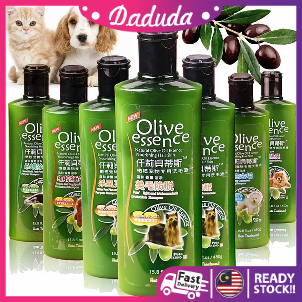 Pet Dog Cat Shampoo Syampu Kucing Organic Olive Essence Sabun Anti ...