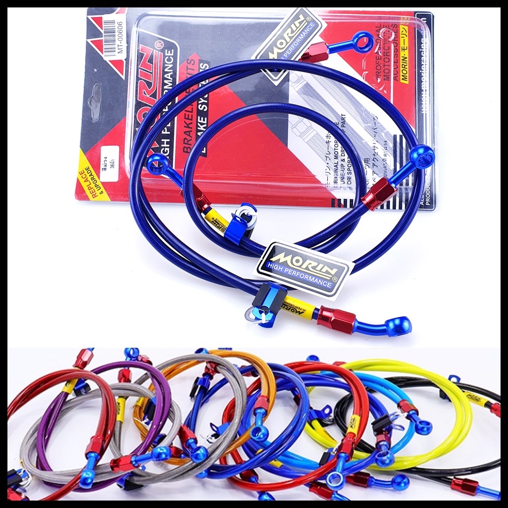 MORIN RACING BRAKE PUMP HOSE DEPAN & BELAKANG YAMAHA Y15 LC135 HONDA ...