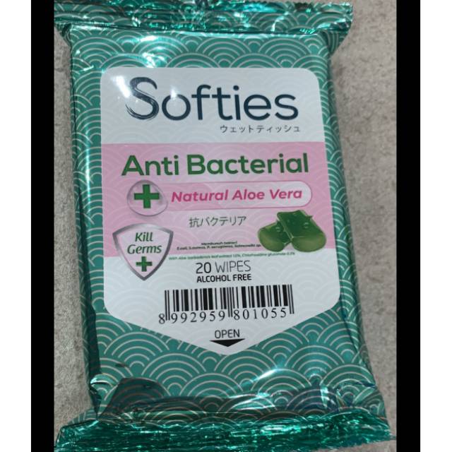 Anti bacterial Softies (Contents 20 Sheets) | Shopee Malaysia