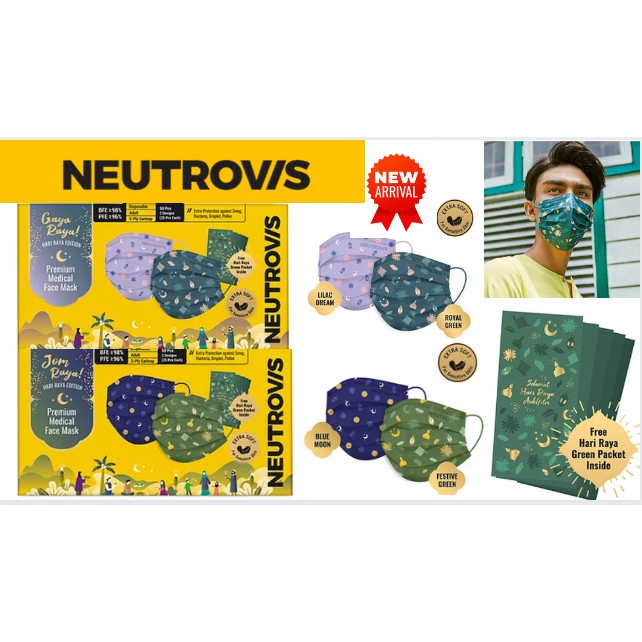 [Ready Stock] Original Neutrovis Premium Medical Face Mask - Gaya Raya ...