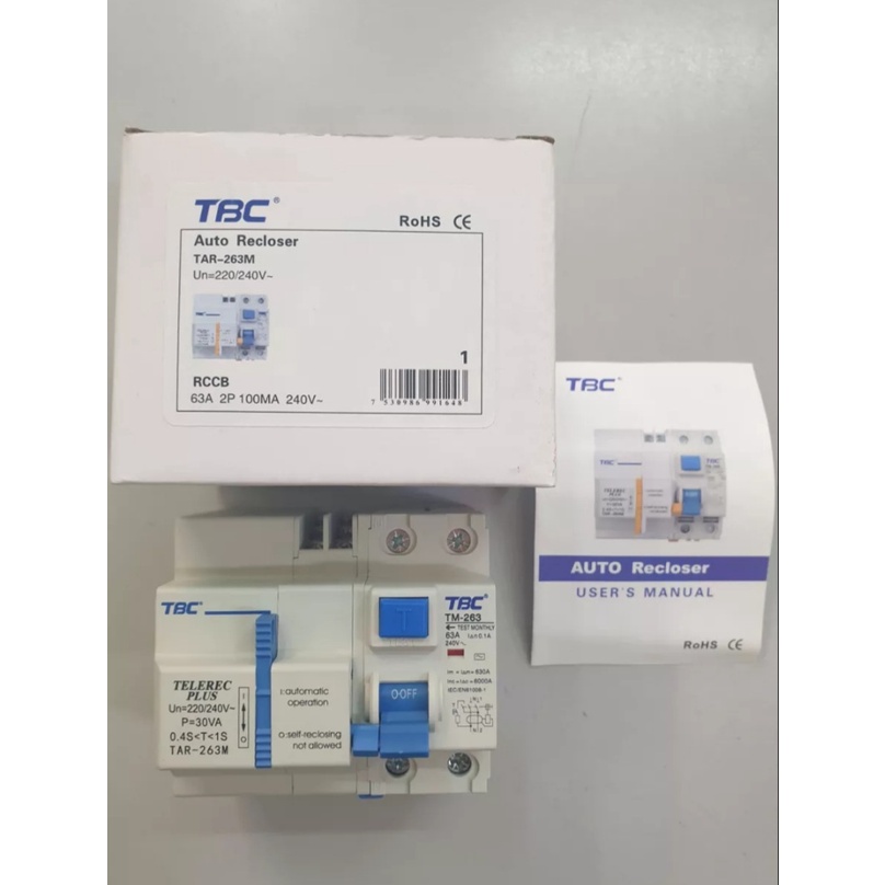 SIRIM ELCB AUTO RECLOSER - TBC 2&4P 63A ELCB AUTO RECLOSER SIRIM ...