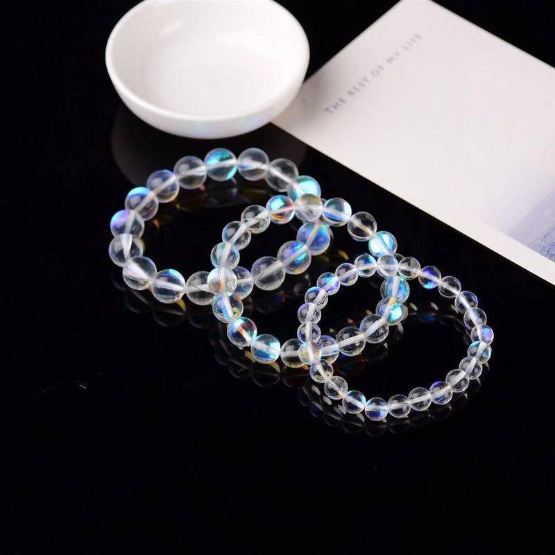 Sri Lanka Natural Blue Moonstone Bracelet Rainbow Light Single Circle ...
