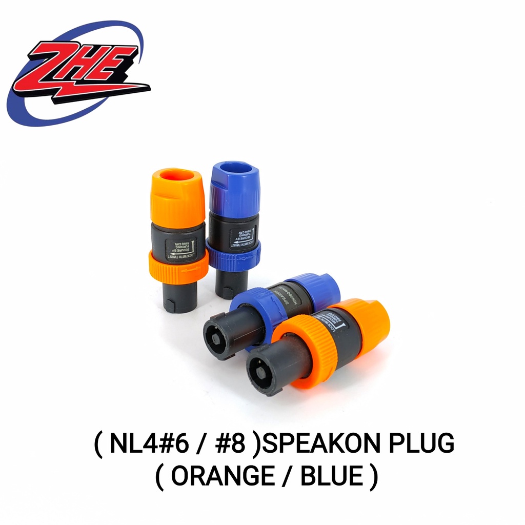 ( NL4#6 / NL4#8 ) 4 POLE SPEAKON PLUG MALE COMPATIBLE AUDIO CONNECTORS ...