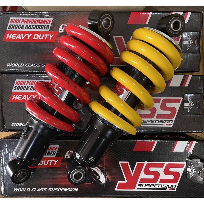 YSS RS150 HEAVY DUTY MONOSHOCK 225MM SPEACIAL SPEC ( SHORTER THAT STANDARD 4MM ) 230mm RED ...