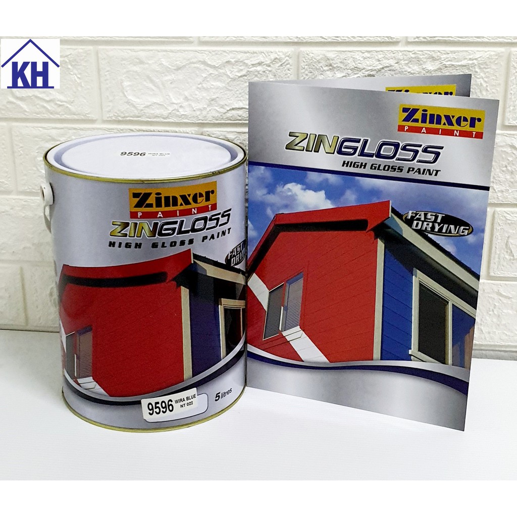 ZINXER PAINT Zingloss HIgh Gloss Fast Drying Paint/ Cepat Kering Cat ...