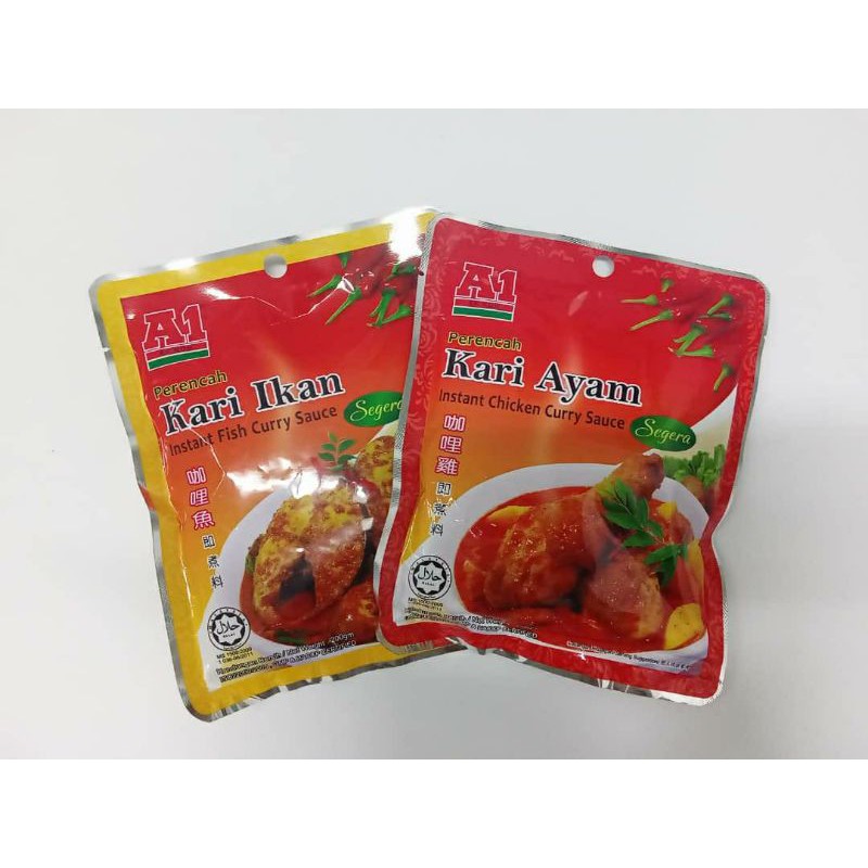 CLEARANCE A1 Instant Chicken Curry Sauce (100g) / A1 Instant Fish Curry ...