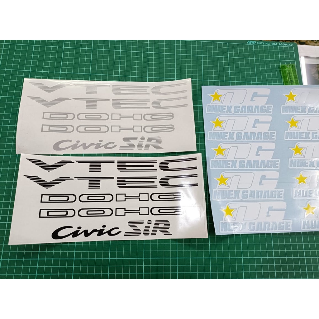 Sticker Honda Civic Eg6 Eg9 VTEC DOHC SiR | Shopee Malaysia