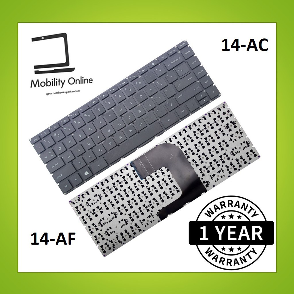 HP 14-AC, 14-AF, 14-AD, 14-AJ, 14-AM 348 G4 Laptop Keyboard | Shopee ...