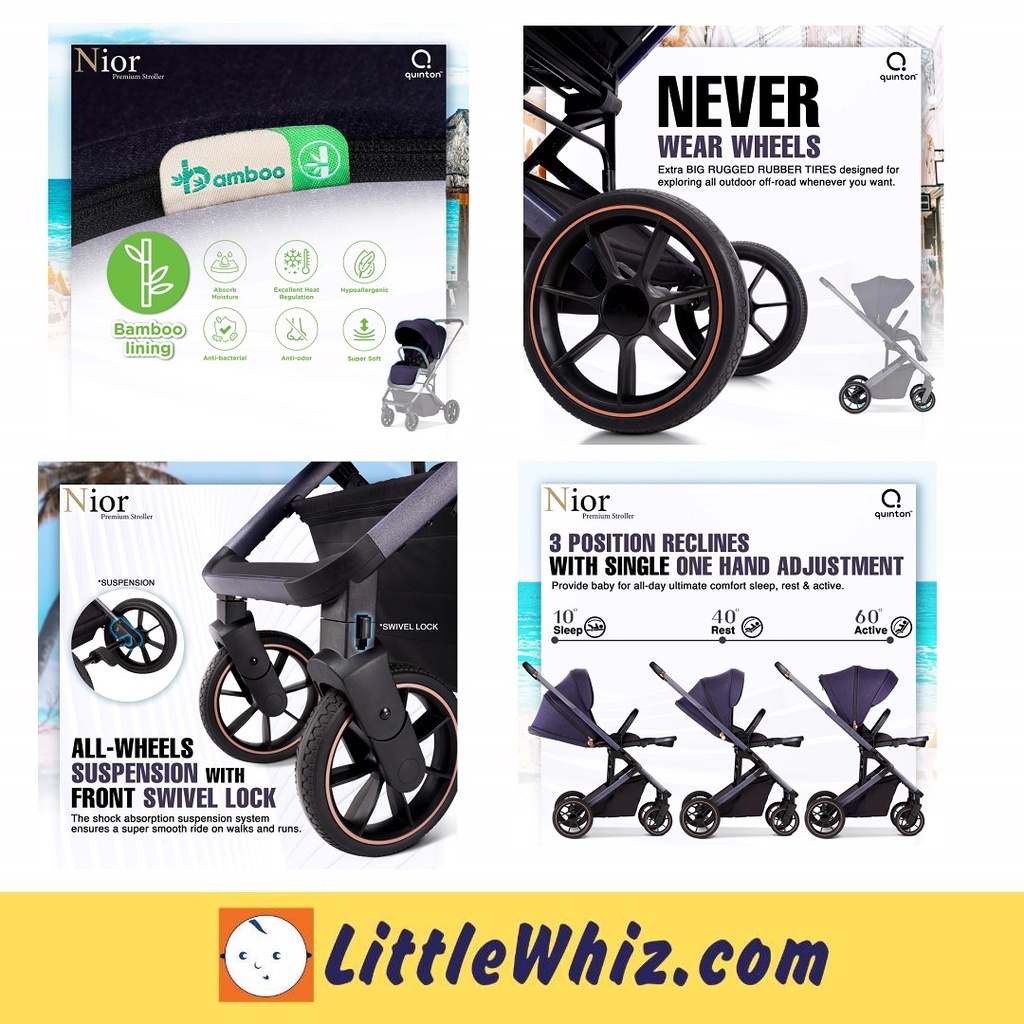 Quinton Nior Stroller | 0-22kg | 1 Year Warranty | Shopee Malaysia