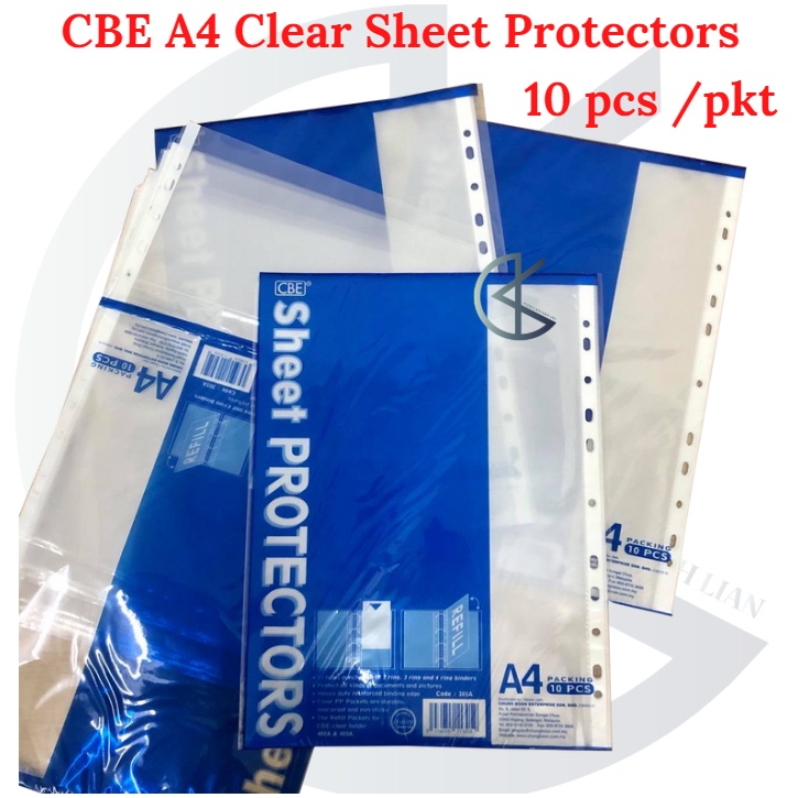CBE A4 Clear PP Sheet Protectors / Transparent Pockets / Clear Holder ...