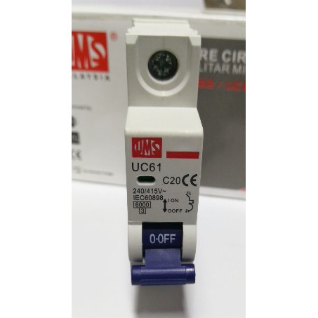 [SIRIM] MCB Single Phase UMS ISOLATOR 10A/20A/32A/63A 2POLE Miniature ...