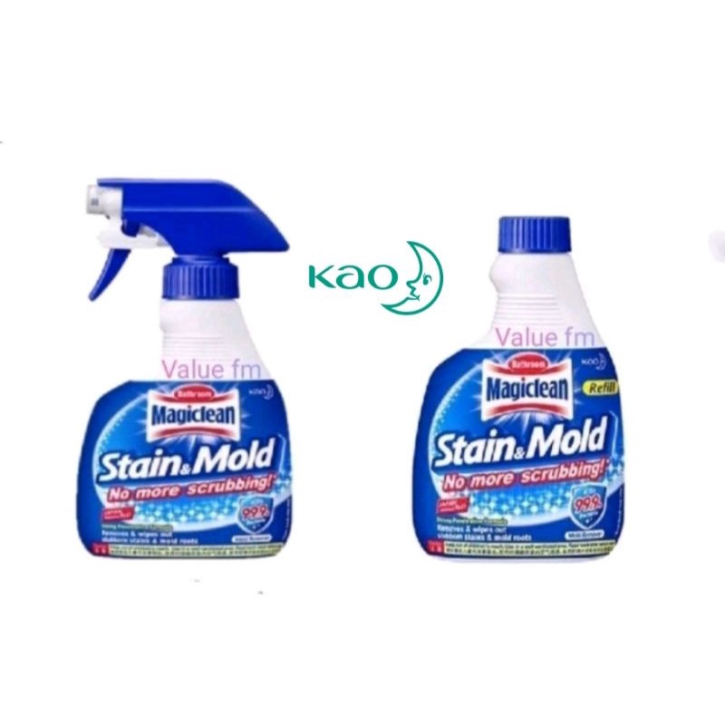 Kao Magiclean Stain & Mold Cleaner Trigger 400ml or Refill 400ml | Shopee Malaysia
