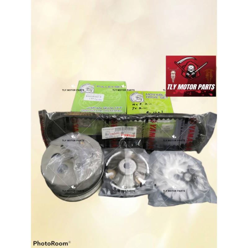 COMBO 3 IN 1 EGO/EGOS/NOUVO/NOUVO-S PULLEY SET FRONT & REAR & TIMING BELT STRONGER CHARACTER ...