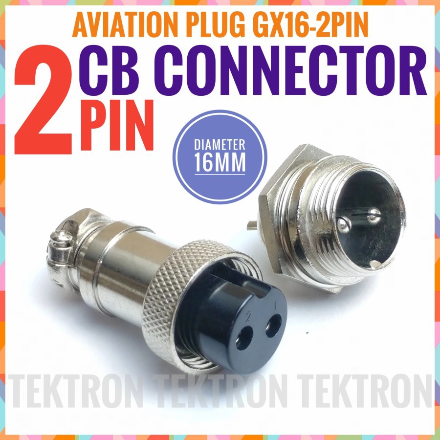 Aviation Plug Connector CB Connector 2p 2pin Pair Male Female Panel ...