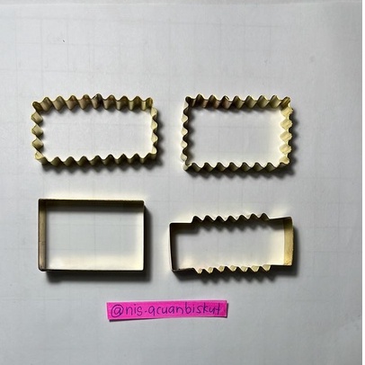 [1pc] Acuan Biskut Segi Empat / Rectangular - TEMBAGA | Shopee Malaysia