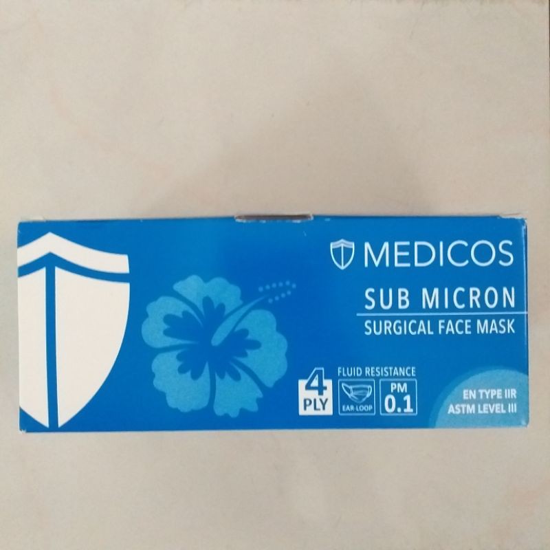 Medicos Spring Series Sub Micron Surgical face mask 10pcs/pack | Shopee ...