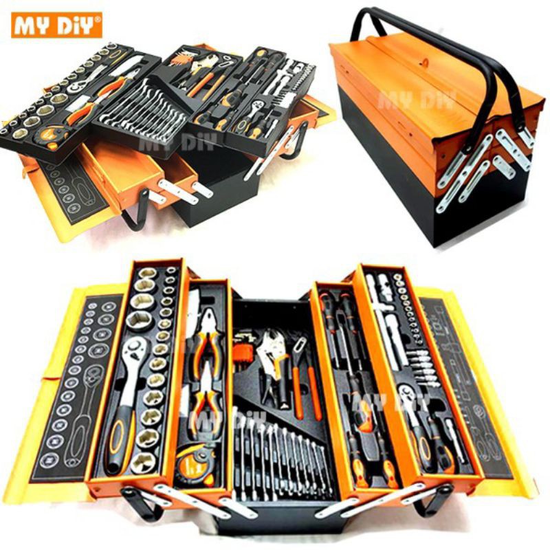 HIGH QUALITY 85PCS/BOX Peralatan Hardware Rumah Set Lengkap Playar Pita ...