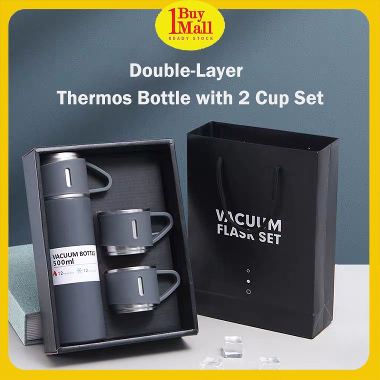 Double-Layer Stainless Steel Vacuum Thermos Bottle Travel Mug Business ...