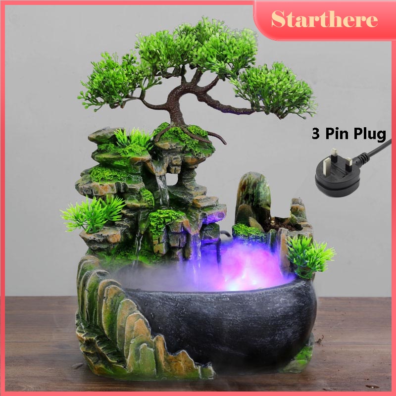 【Ship From Selangor】Simulation Resin Rockery Fake Tree Feng Shui ...