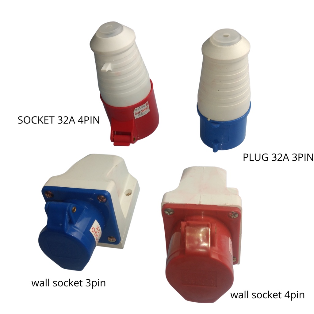 COMANDO WEATHER PROOF WALL SOCKET 16A 3PIN 32A PLUG | Shopee Malaysia