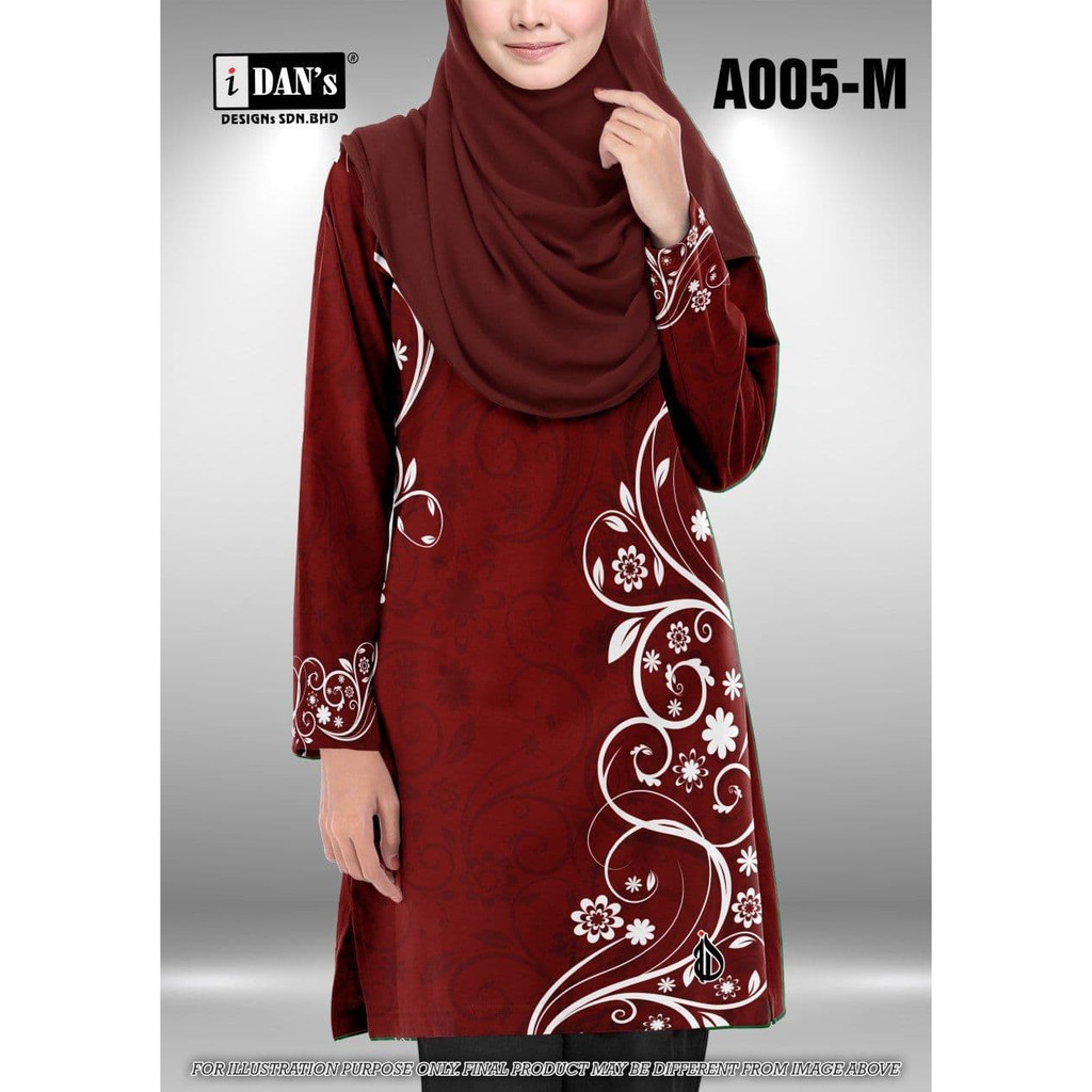 Baju Muslimah Labuh Couple Set Cotton Murah MAROON JERSEY SUBLIMATION ...