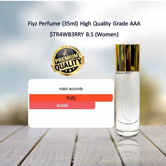 PERFUME STRAWBERRY B.S (WOMEN) (35ML BOTTLE) EAU DE PARFUM HIGH QUALITY ...