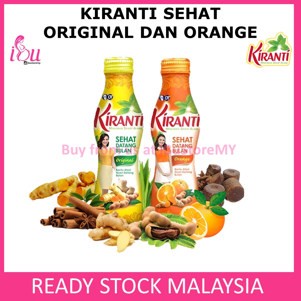 Kiranti Minuman Sehat Alami Datang Bulan Original Orange 150ml | Shopee ...