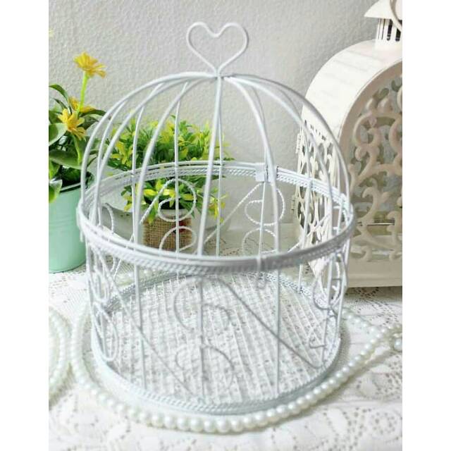 Rustic shabby chic iron bird cage display | Shopee Malaysia