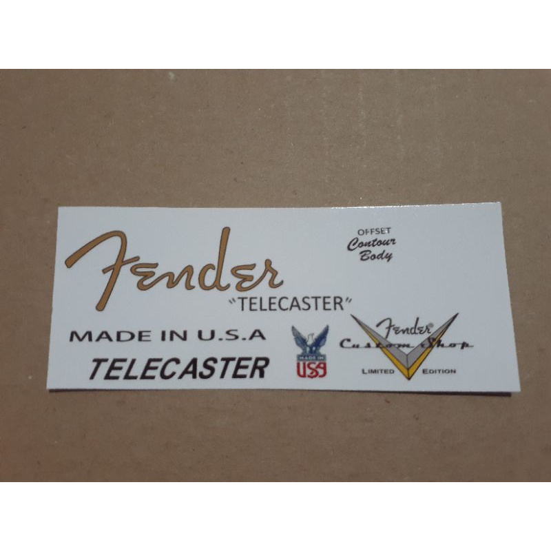 Fender Telecaster headstock logo waterslide decal | Shopee Malaysia