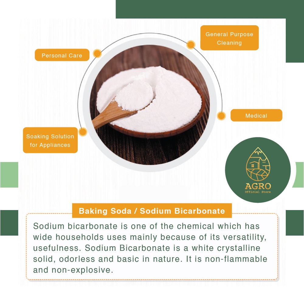 (100% HALAL) MALAN Baking Soda Sodium Bicarbonate Food Grade 小苏打 苏打粉 ...