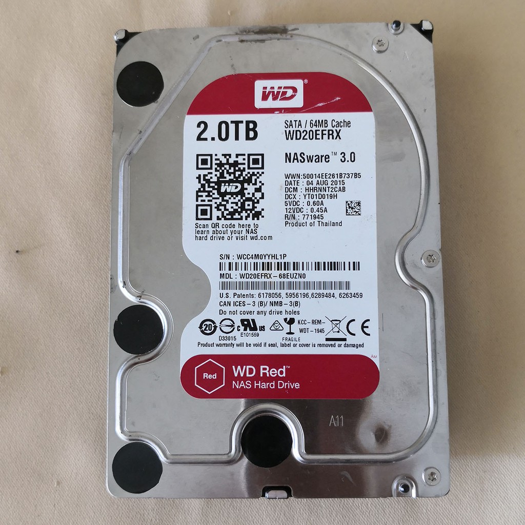 2TB NAS HDD WD RED WD20EFRX NASware 3.0 NAS hard drive 3.5in | Shopee Malaysia