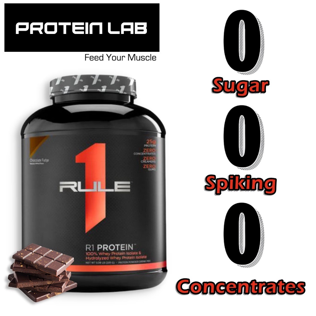 RULE 1 Whey Protein Isolate/ Hydrolysate Formula 5.01lbs | Shopee Malaysia