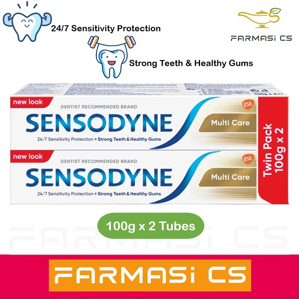 Sensodyne Multi Care Toothpaste 100g x 2 Tubes (TWIN PACK) EXP:09/2025 ...