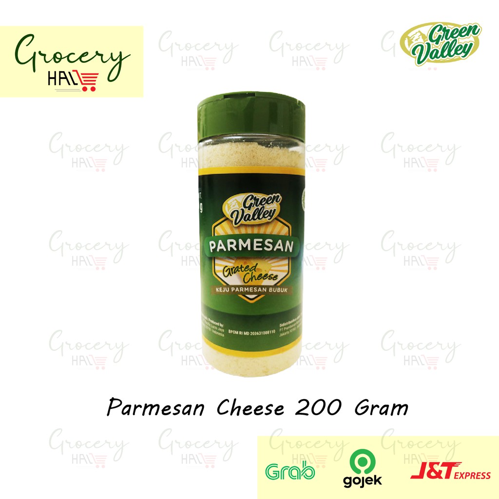 Green VALLEY PARMESAN GRATED PARMESAN CHEESE 200 Grams (CHEESE PARMESAN ... Green VALLEY PARMESAN GRATED PARMESAN CHEESE 200 Grams (CHEESE PARMESAN ...