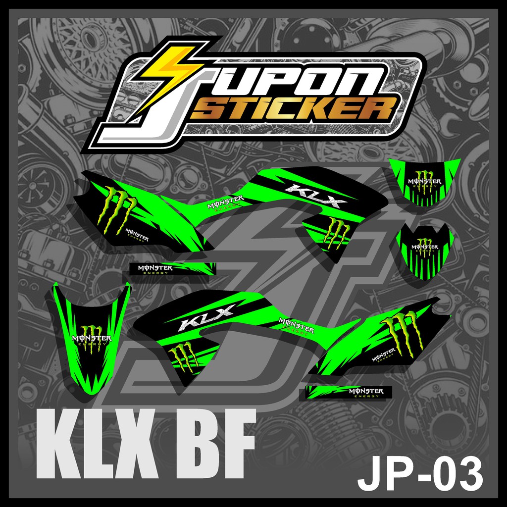 Sticker Striping Semifull Kawasaki KLX 150g/SE/BF Sticker Lis Variation ...