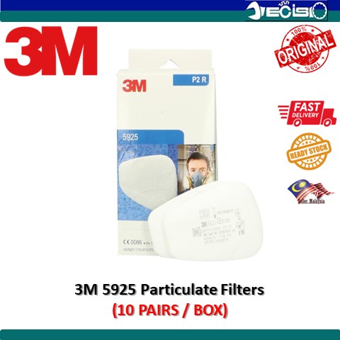 3M Particulate Filter 5925, P2R, (10PAIRS/BOX) | Shopee Malaysia