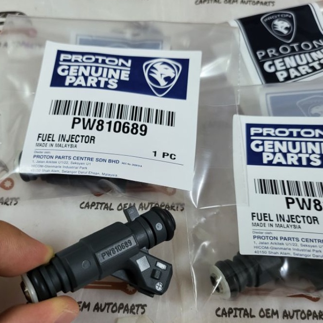 FUEL INJECTOR ORIGINAL PROTON PW810689 FOR PROTON GEN 2 / PERSONA 1.6 ...