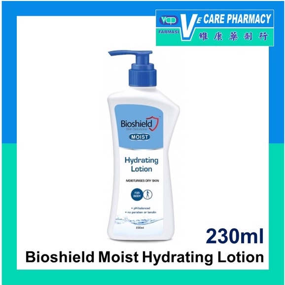 Bioshield Moist Hydrating Lotion 230ml (Exp: 11/2025) | Shopee Malaysia